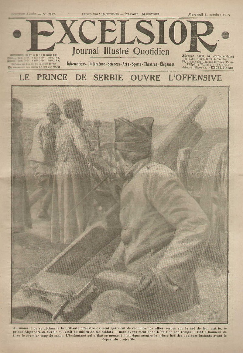 Journaux italiens disponibles pour la date du 11 octobre 1916